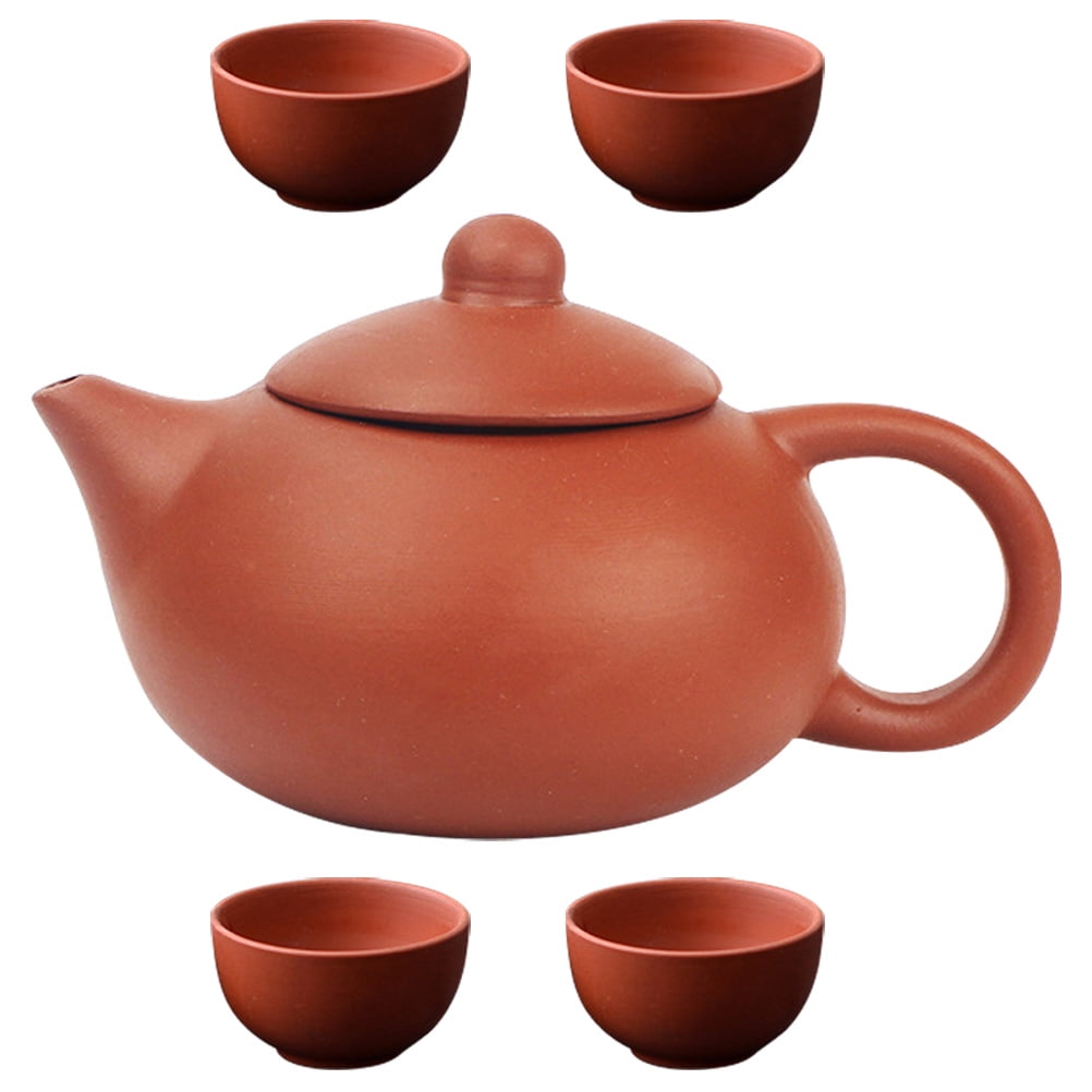Purple Clay Teapot Set Tea Pot with Cup Chinese Kongfu Teapot Delicate ...