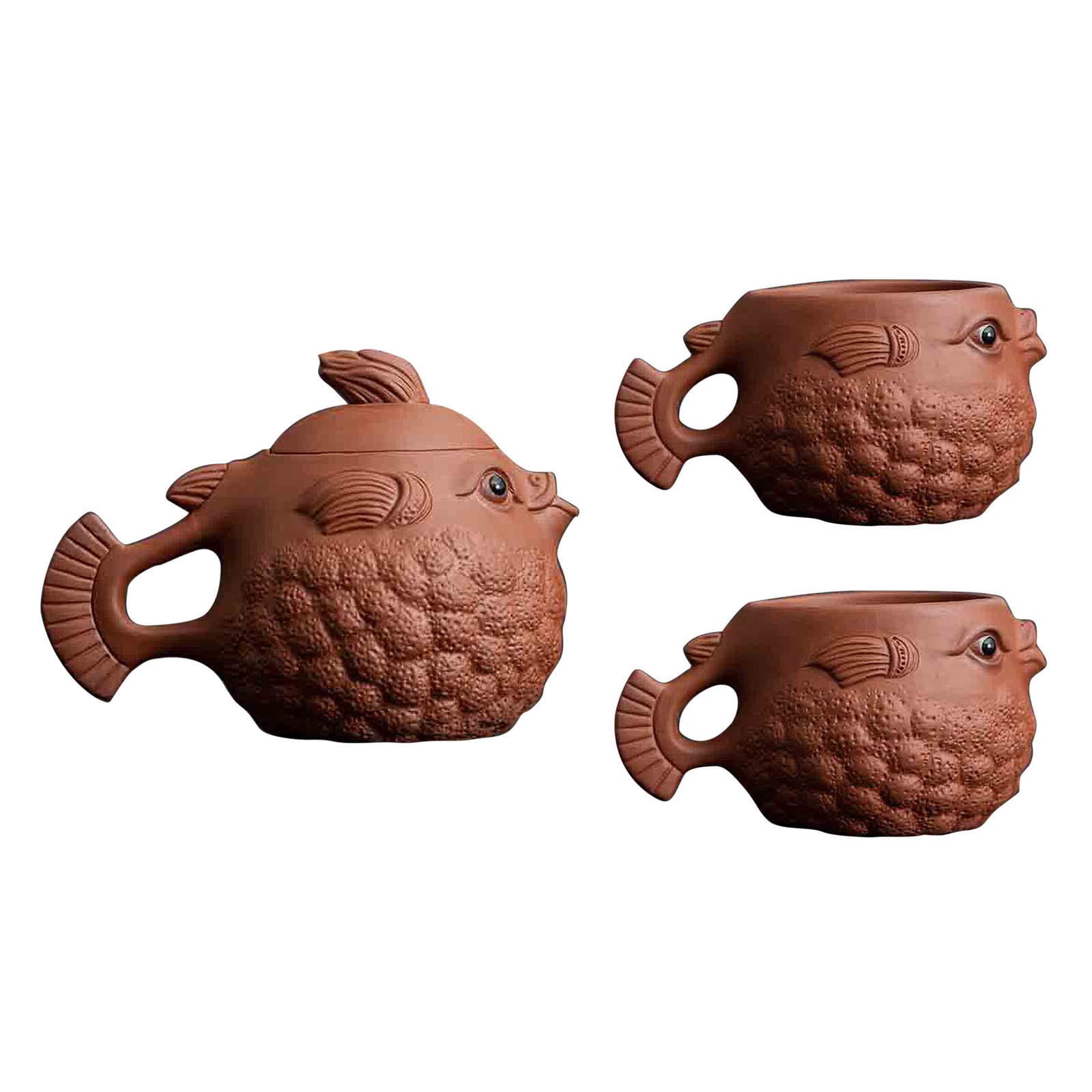 Purple Clay Teapot Set Travel Set Chinese Tea Set Chinese Tea Cup Set ...