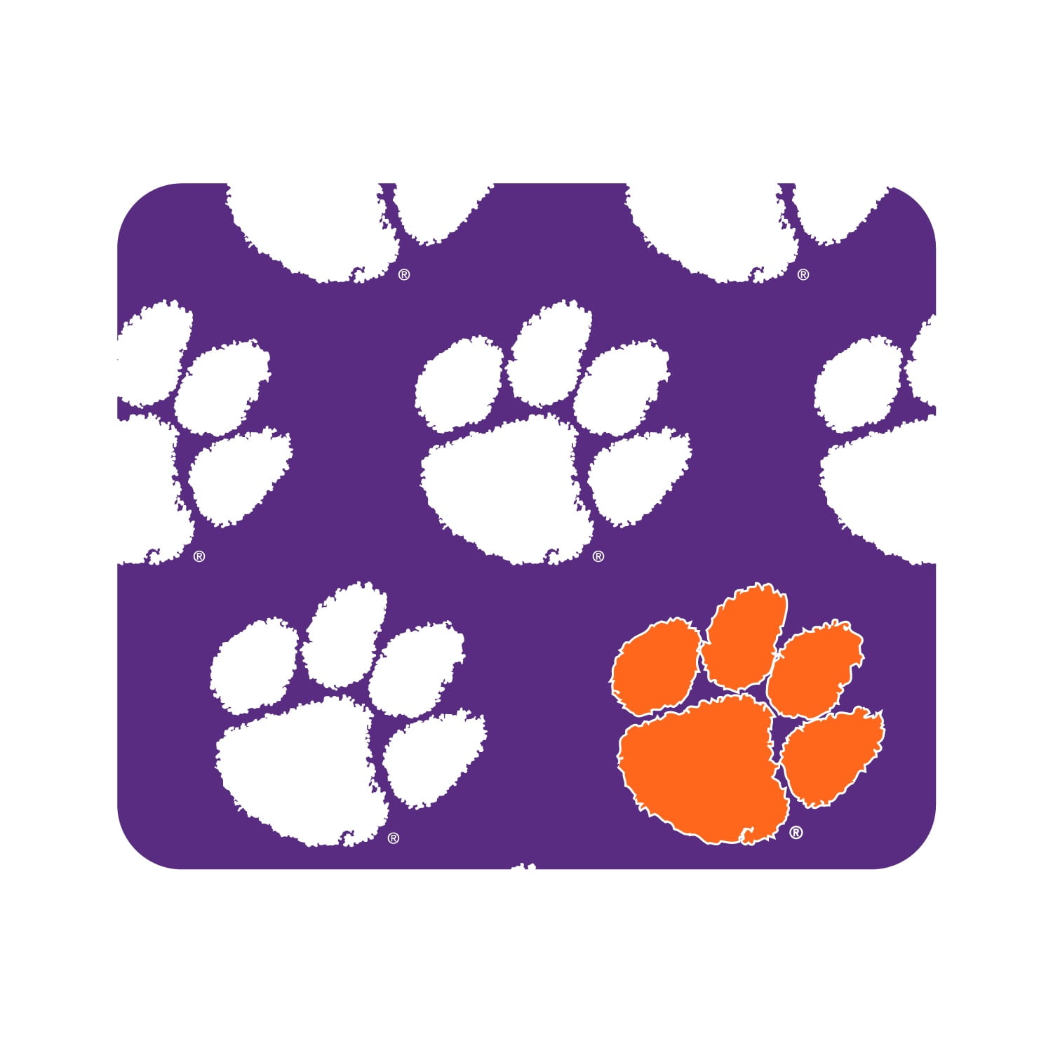 Purple Clemson Tigers Echo Logo Mouse Pad - Walmart.com