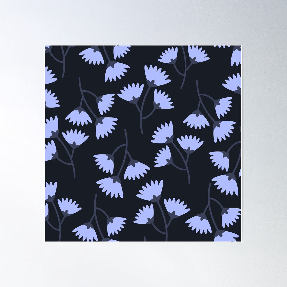 Purple Clivias Petals Poster Wall Art, Modern Wall Decor For Living ...