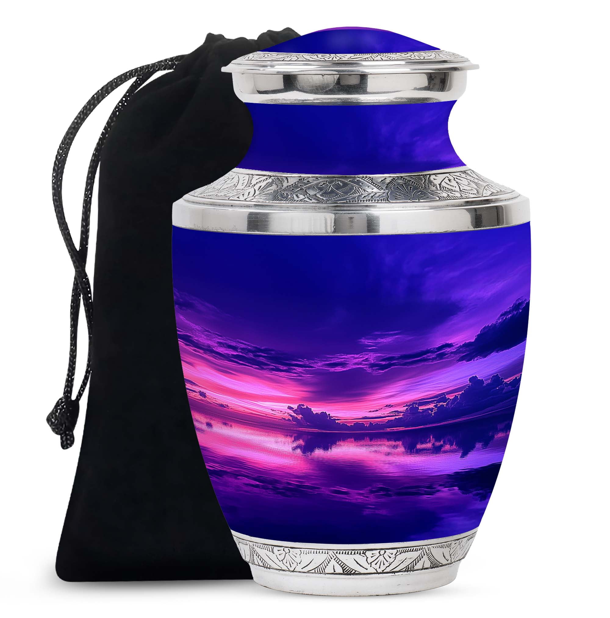 Purple Cloud Reflection Cremation Urns For Ashes Adult Female & Male ...