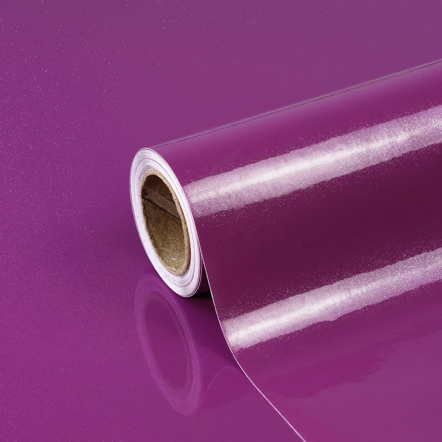 Purple Contact Paper A Set of 23.6"x472" Glossy Purple Peel and Stick ...
