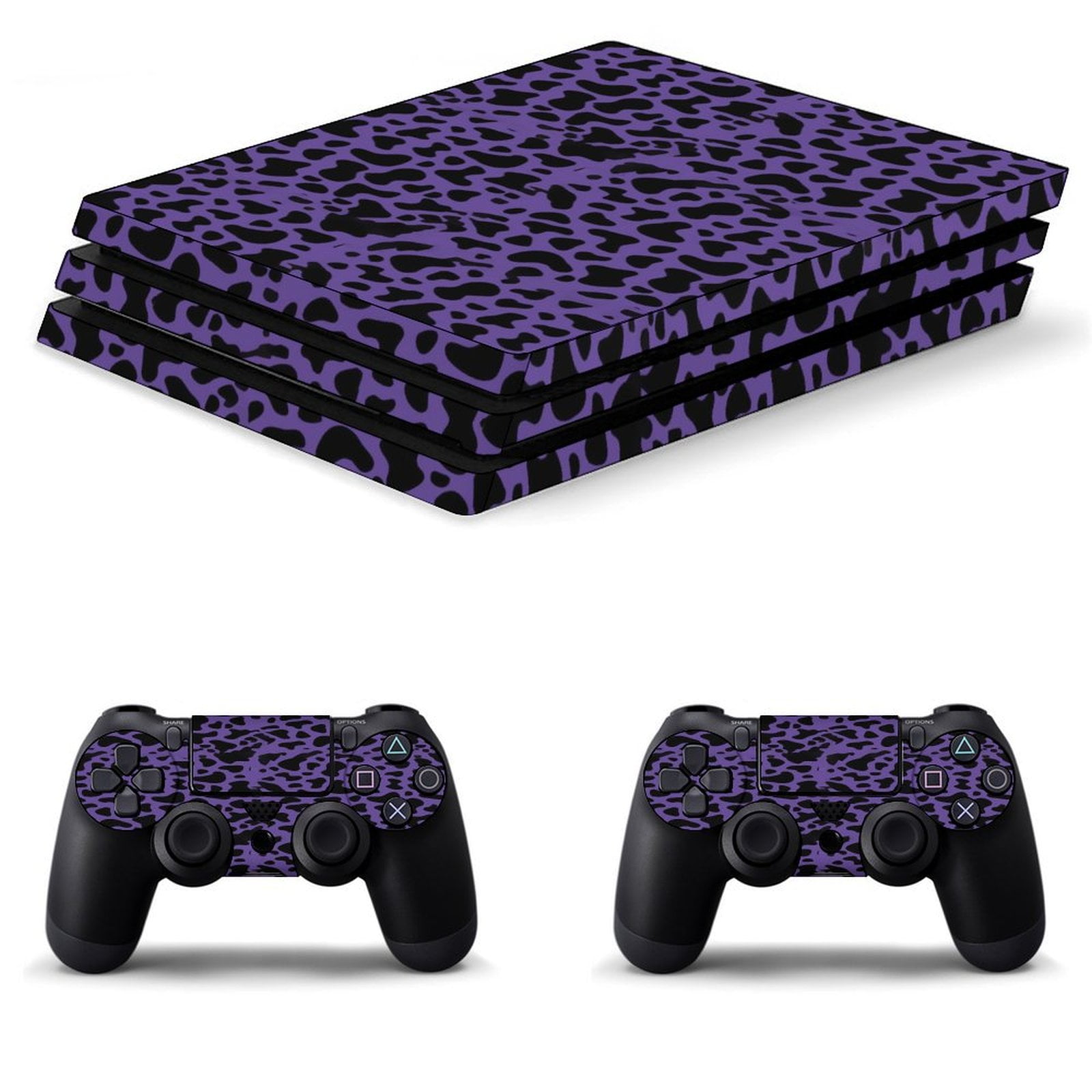 Purple Cow Pattern PS4/PS4 Pro/PS4 Slim Skin Sticker For Console And ...
