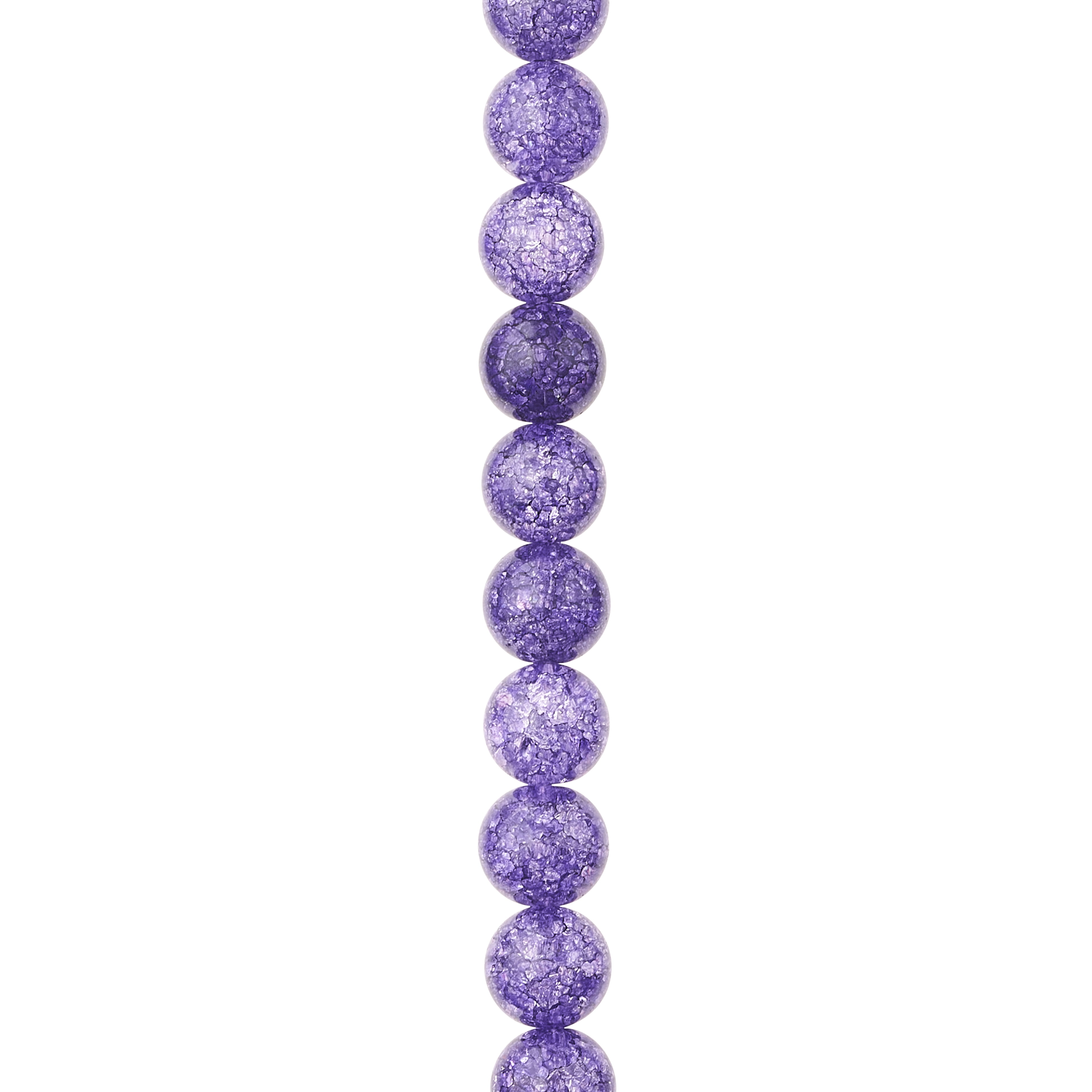 Purple Crackled Quartzite Round Beads - 8mm by Bead Landing - Walmart.com