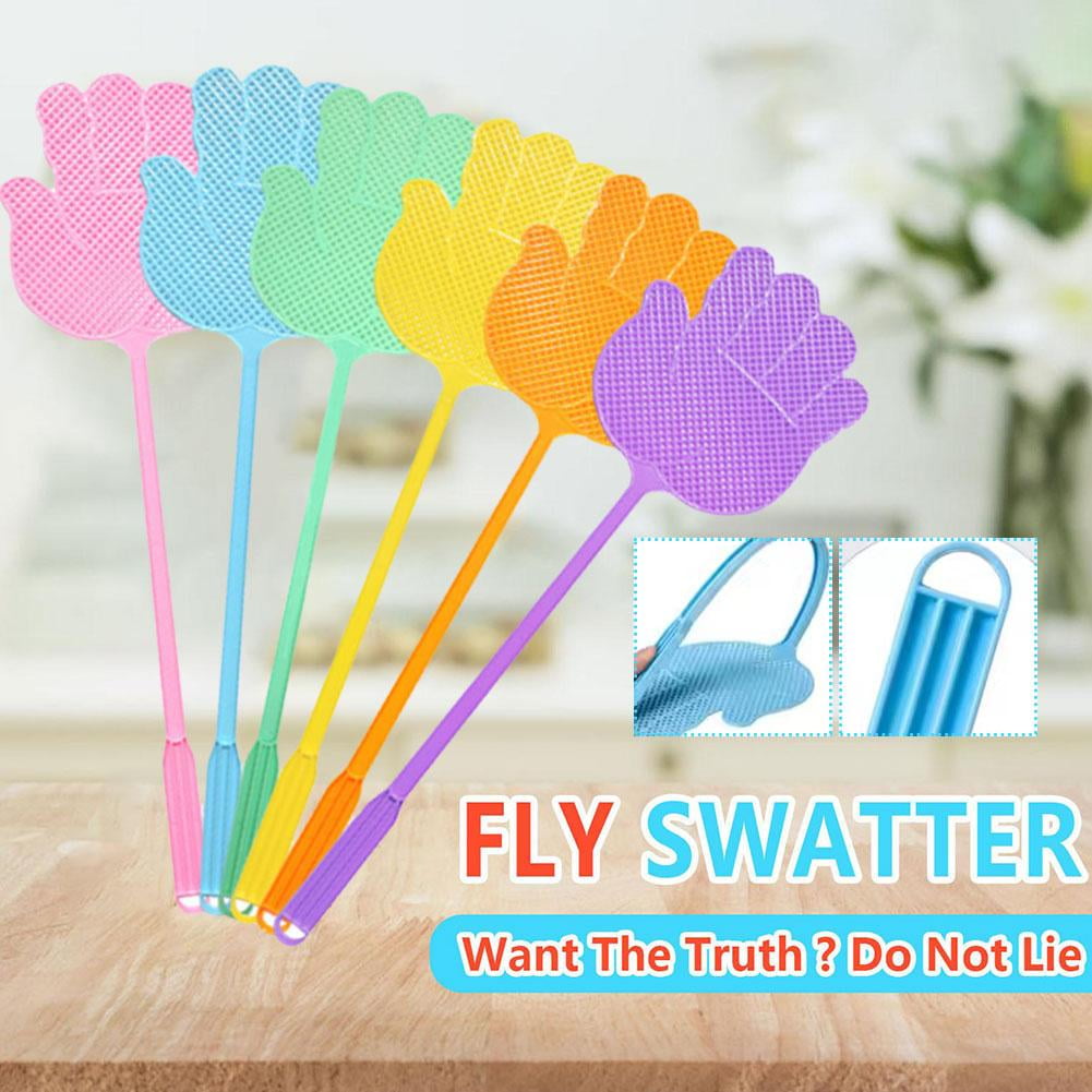 Purple Creative Palm Fly Swatter Manual Plastic Fly Swatter Mosquito ...