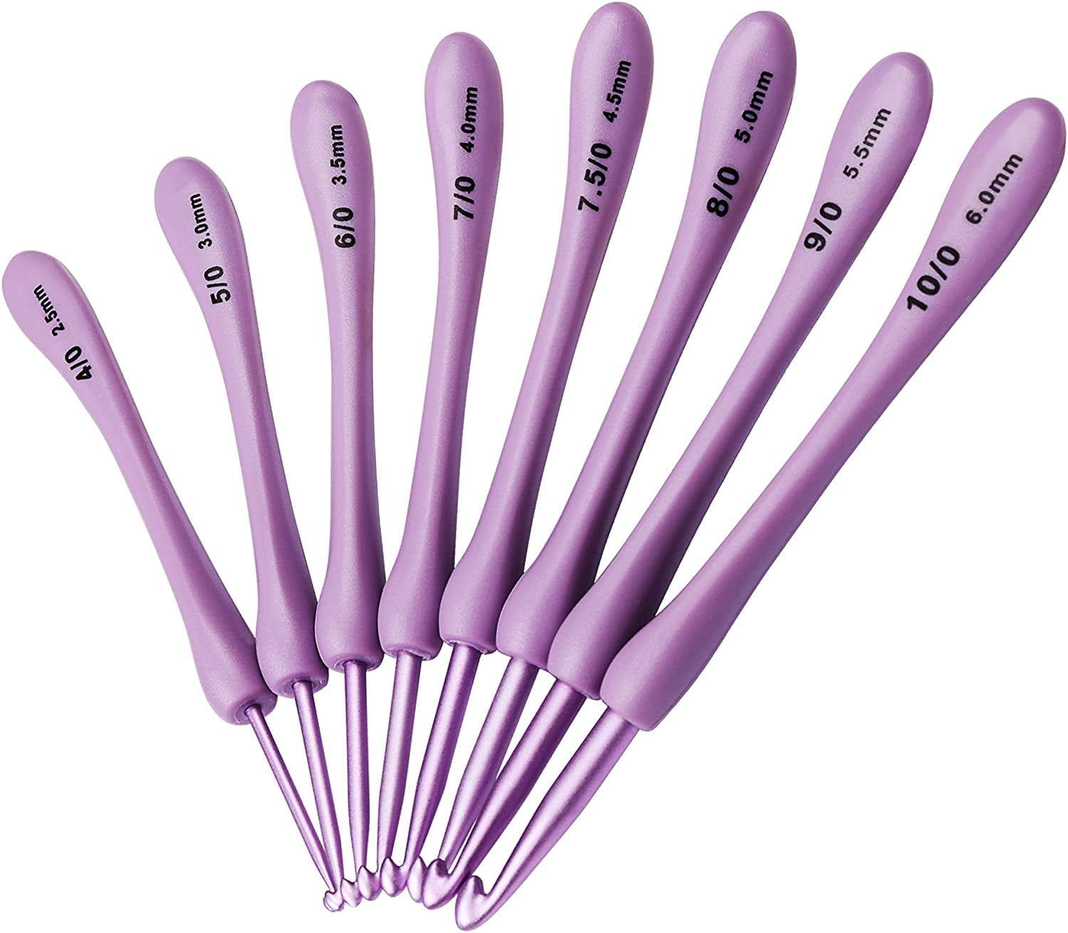 Purple Crochet Hooks Ergonomic Crochet Hook Set for Arthritic Hands ...