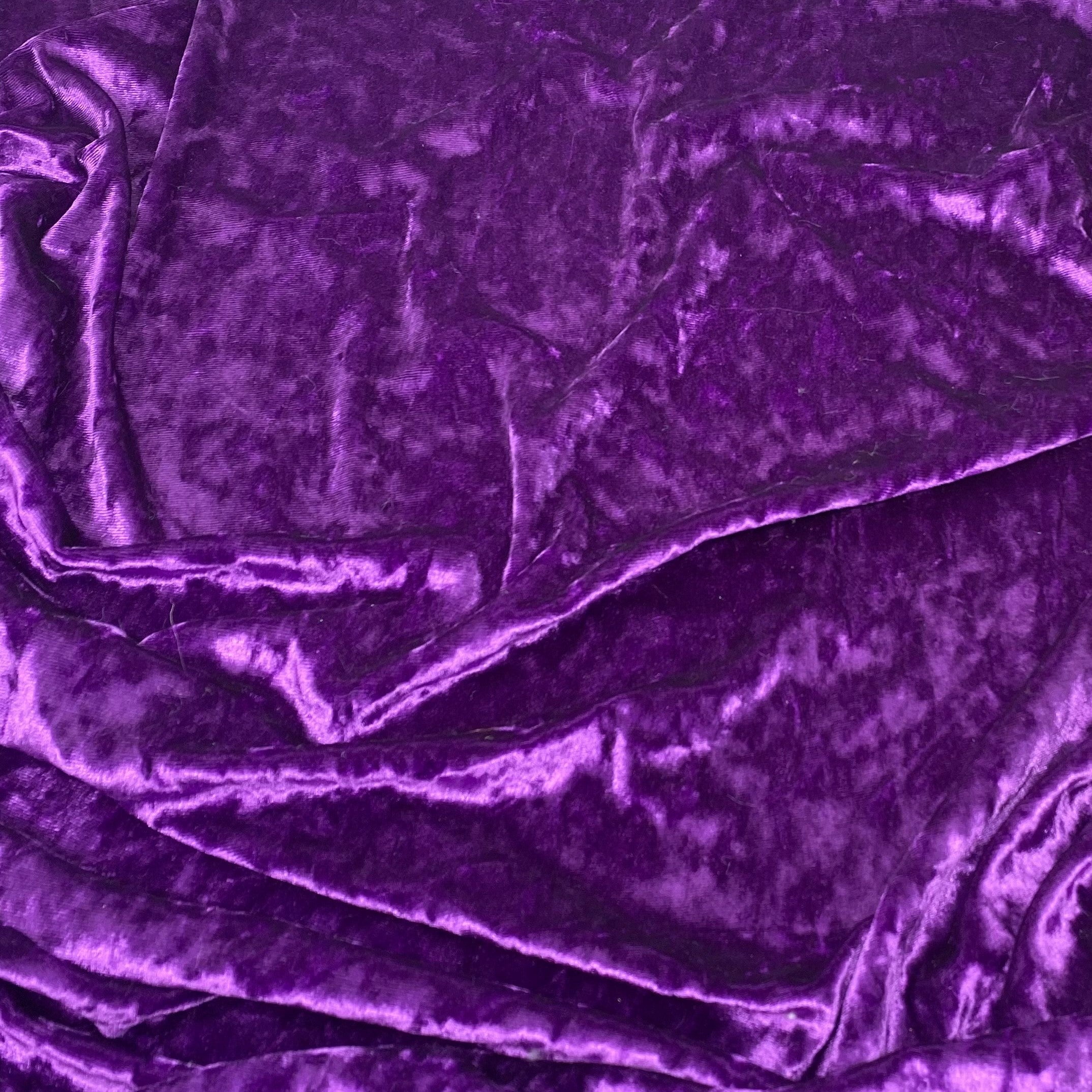 Purple Crushed Stretch Velvet Solid - Walmart.com