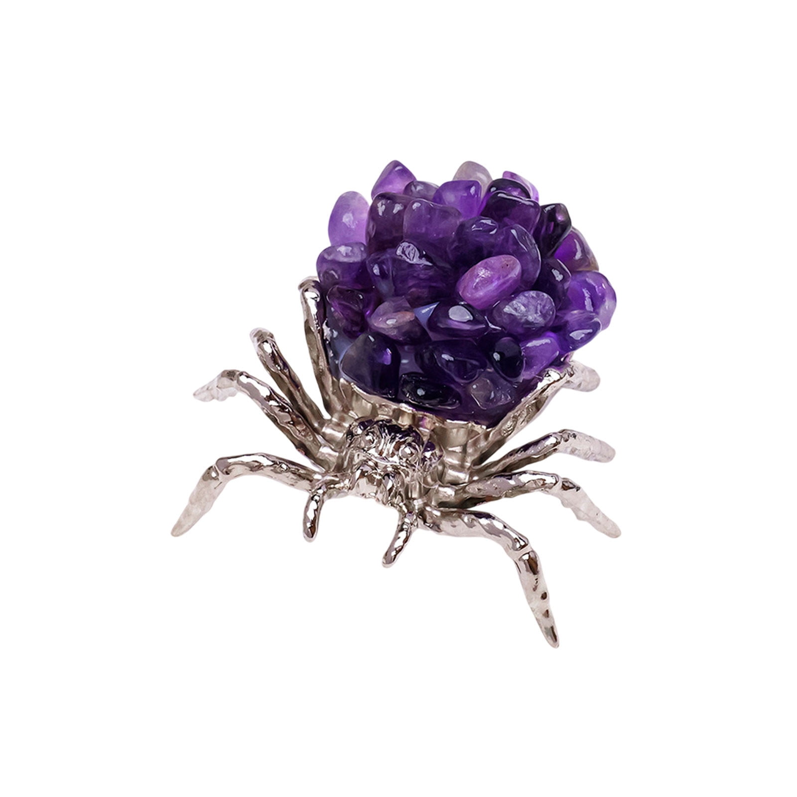Purple Crystal Spider Desktop Decoration Halloween Gift Plastic ...