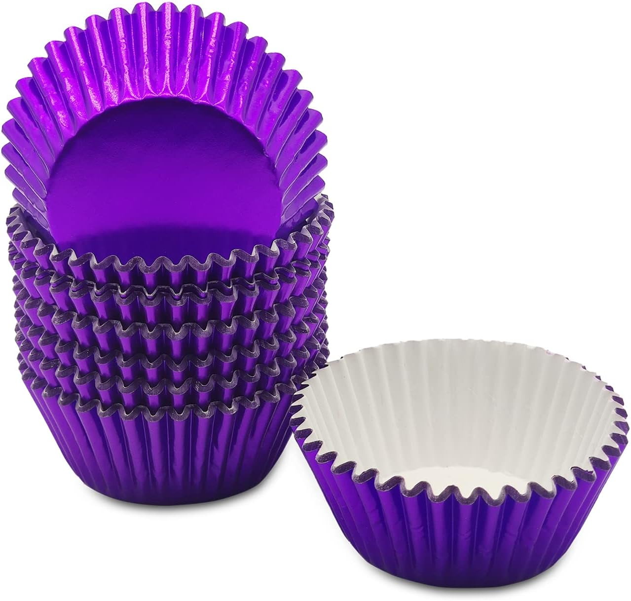 Purple Cupcake Liners 160-count, Standard Wrappers Muffin Baking Cups ...