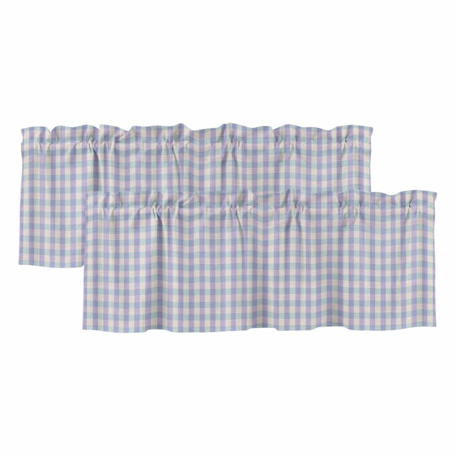 Purple Curtain Valances for Windows, Kitchen Valance Window Treatments ...