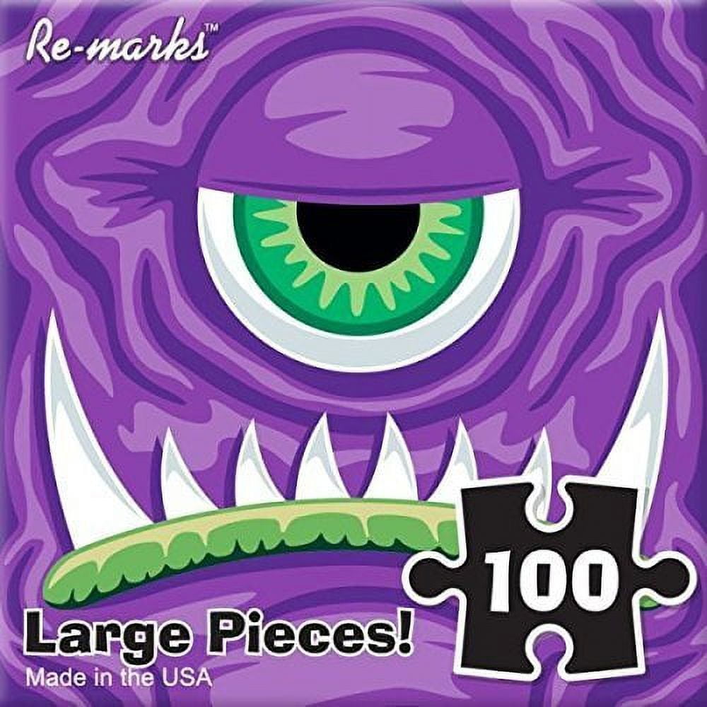 Purple Monster Cyclops 100 Piece Puzzle by Re-marks, 10 x 10" - Walmart.com