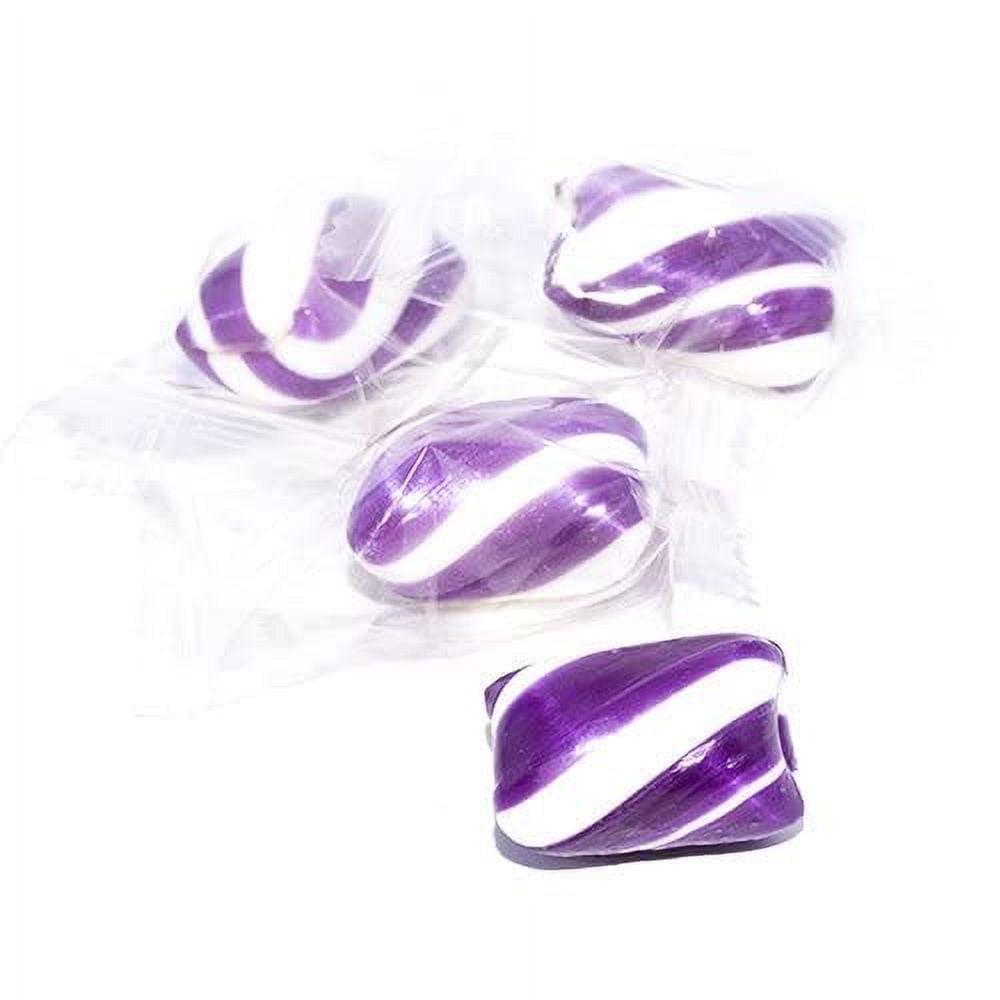 Purple Cylinder Shaped Mint Candy Twists - 5 Pounds For The Office ...