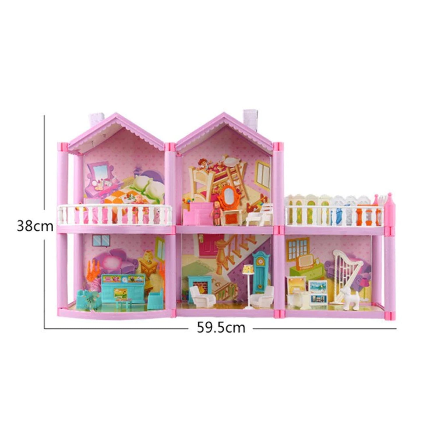 Purple DIY assembled castle - Walmart.com
