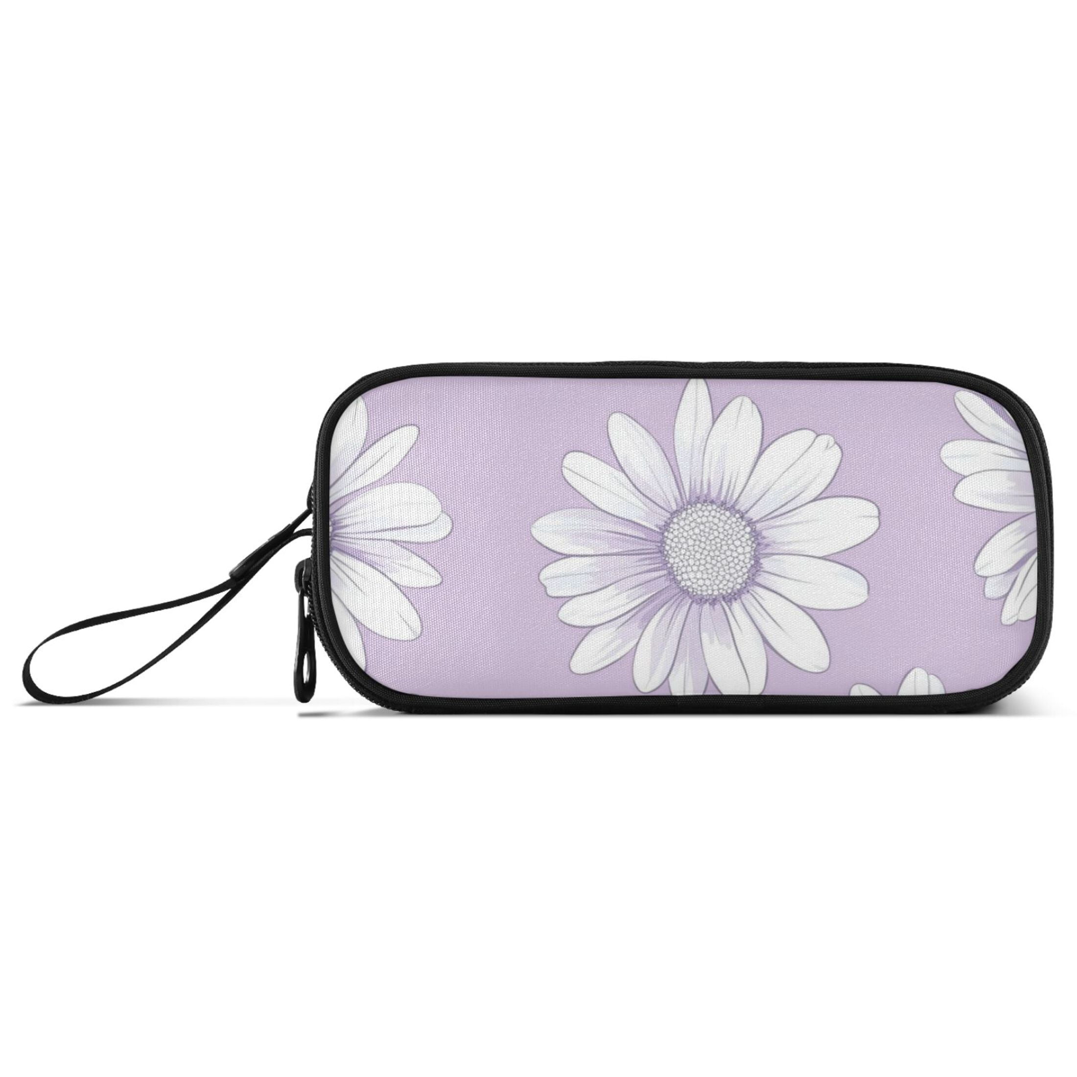 Purple Daisies Cute Pencil Case Stationary Holder Pen Bag Pencil Pouch ...