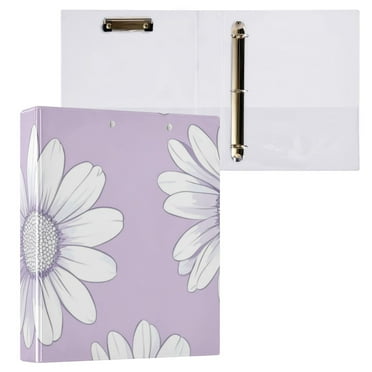 More Than Magic Happy Hearts Purple 1" D-Ring Binder 3-Ring Multi ...