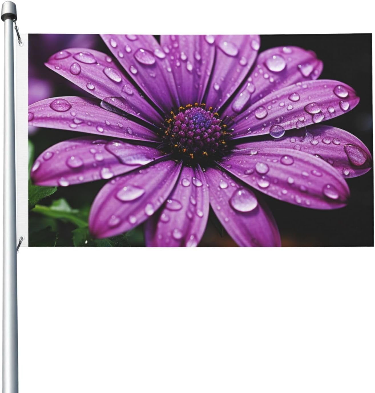 Purple Daisy Flag 3x5 ft Double-sided Printing Printing Garden Flag ...