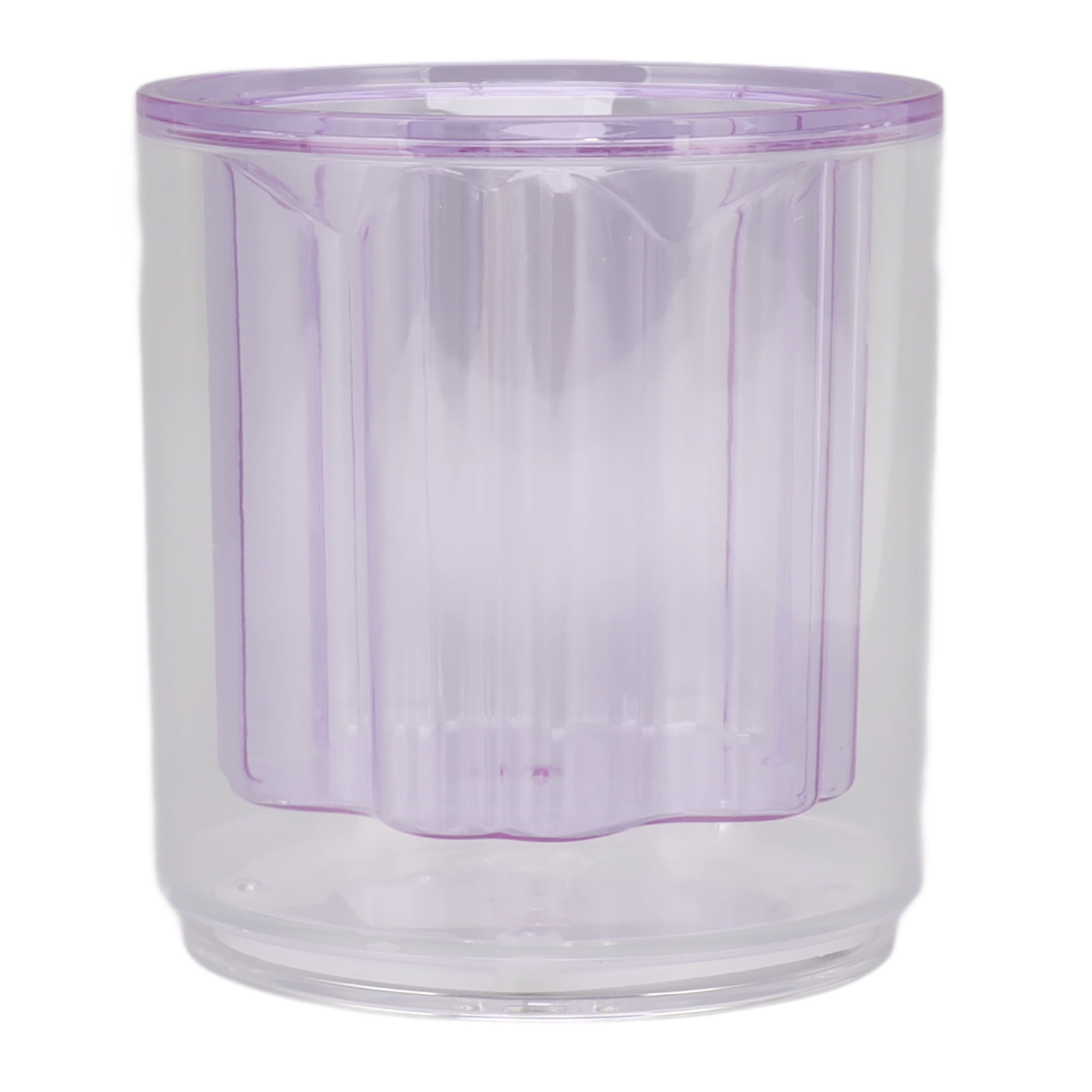 Purple Desk Organizer for Cosmetics and Pencils, Rotating Pen Holder ...