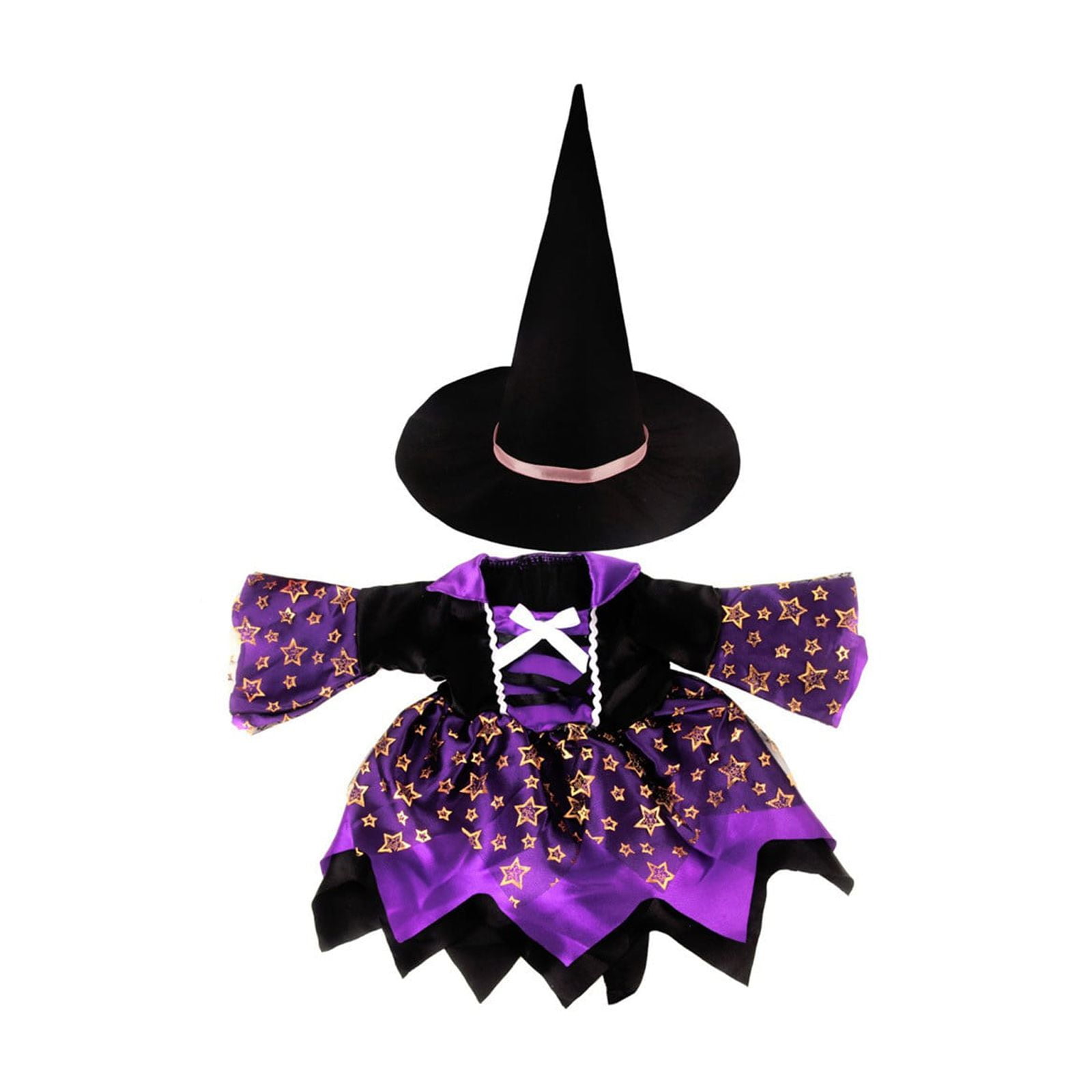 Purple Doll Clothes Accessories For Girl Doll Halloween Costume Witch ...