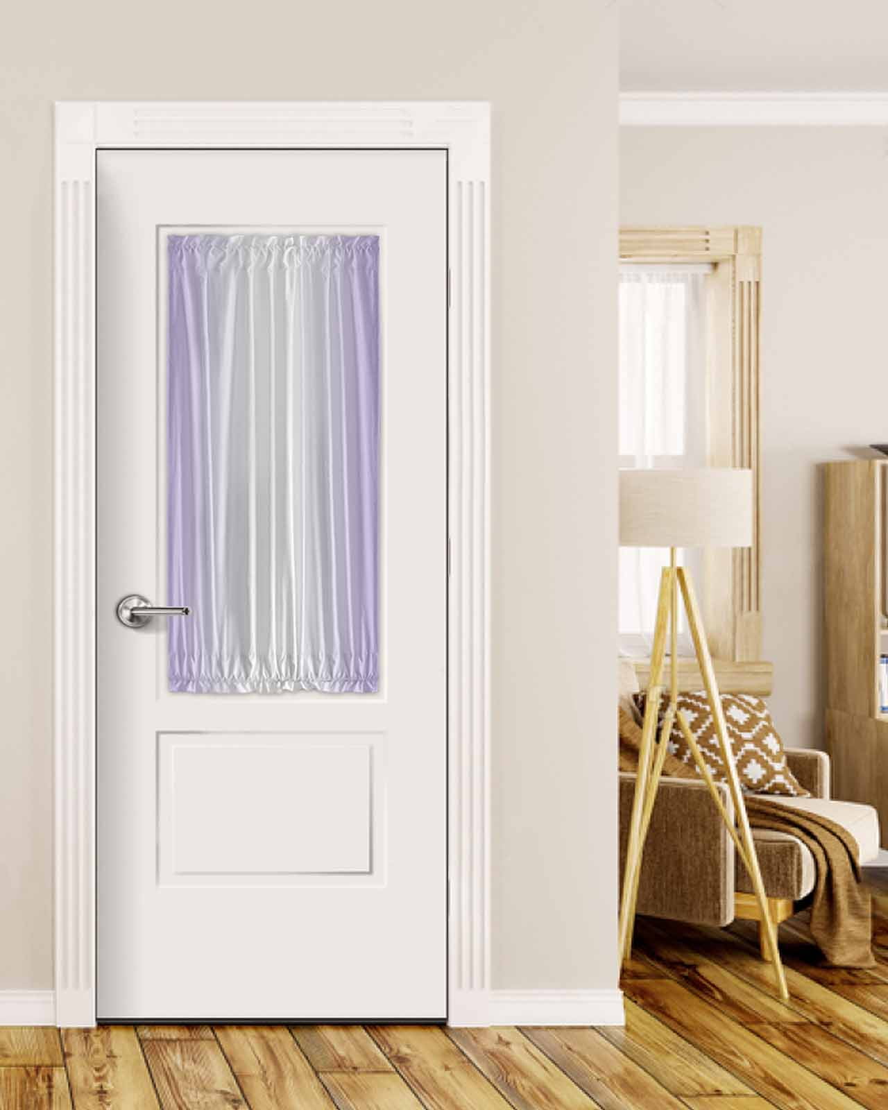 Purple Door Curtains for Doorway Privacy, Blackout French Door Curtain ...