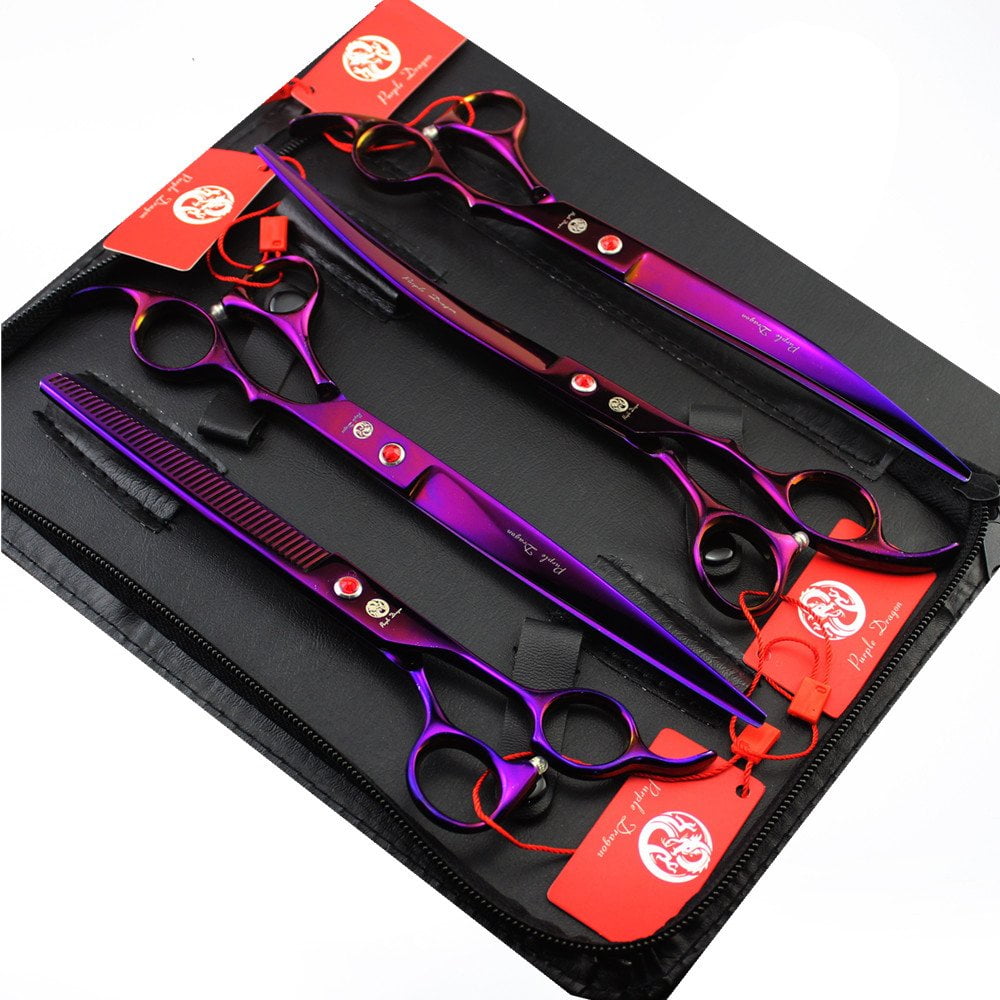 Purple Dragon 8.0 inch Professional Pet AIS1 Grooming Scissors,Dog ...