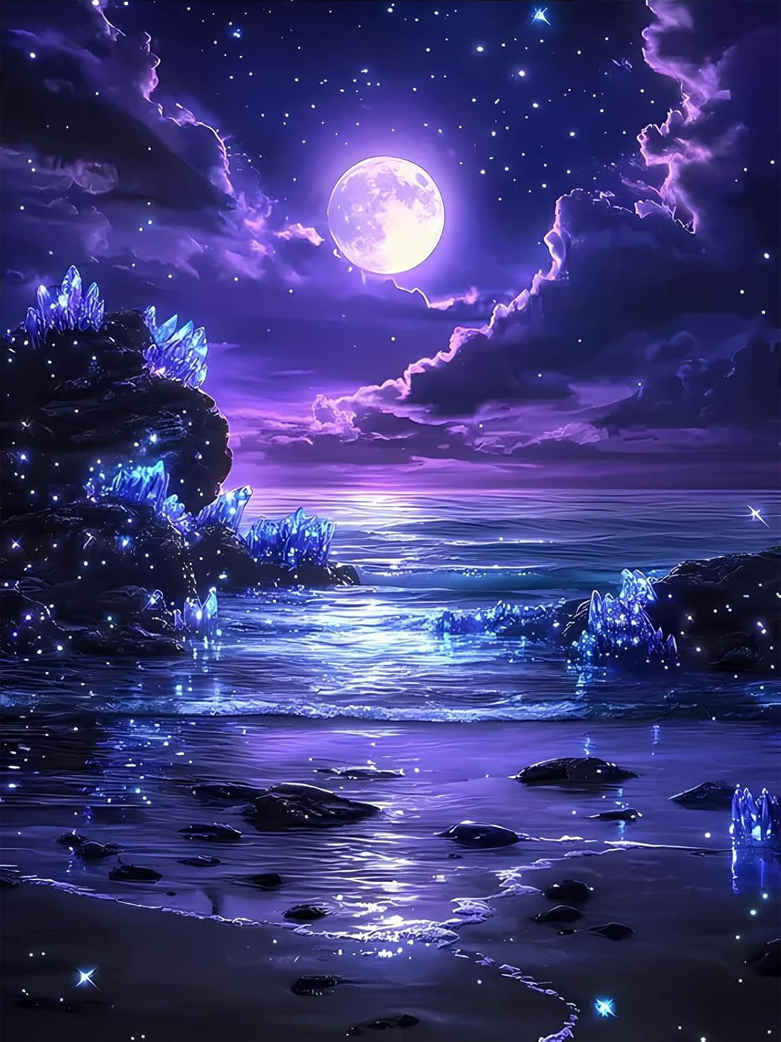 Purple Dragon Diamond Art Kits for Adults, Dragon Diamond Painting for ...