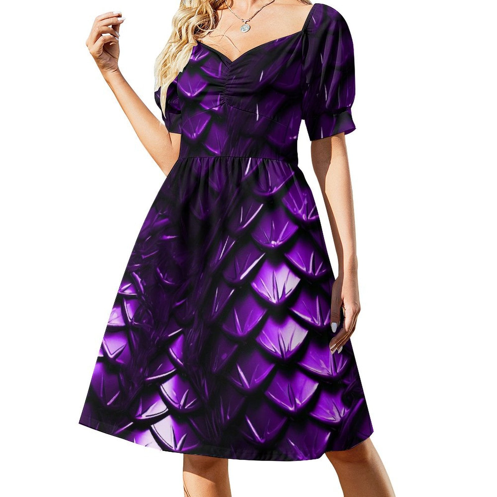 Purple Dragon Scales Dress fairy dress prom dresses Party dresses for ...