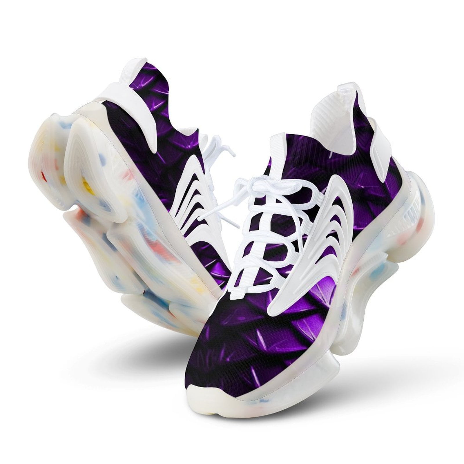 Purple Dragon Scales Walking Shoes for Men Woman Lightweight Tennis ...