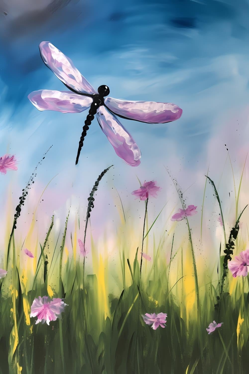 Purple Dragonfly Puzzles for Adults 1000 Pieces, Impossible Hard ...