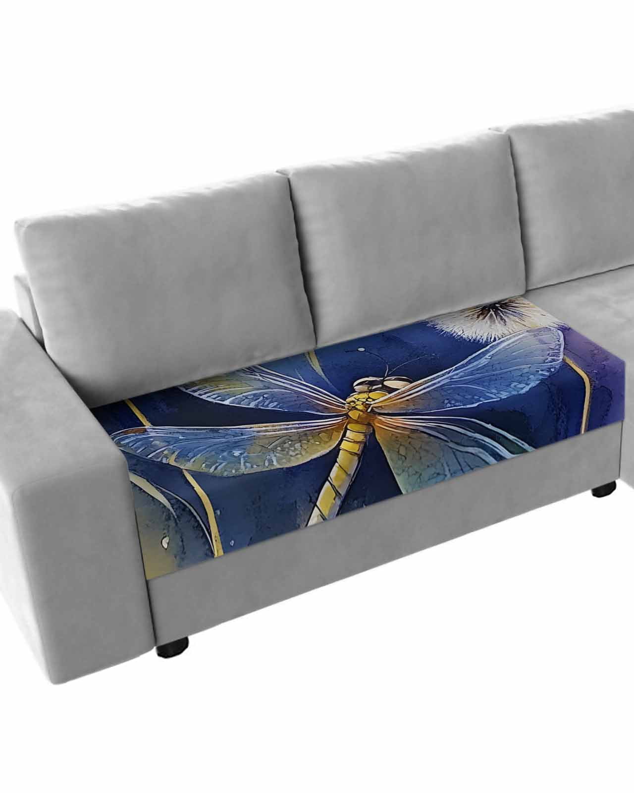 Purple Dragonfly Sofa Couch Cushion Covers Washable, Removable ...
