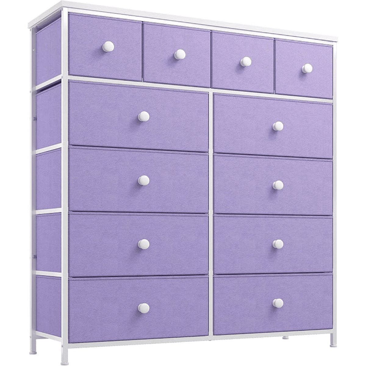 Purple Dresser, Dresser for Bedroom with 12 Drawers, Tall Dresser with ...