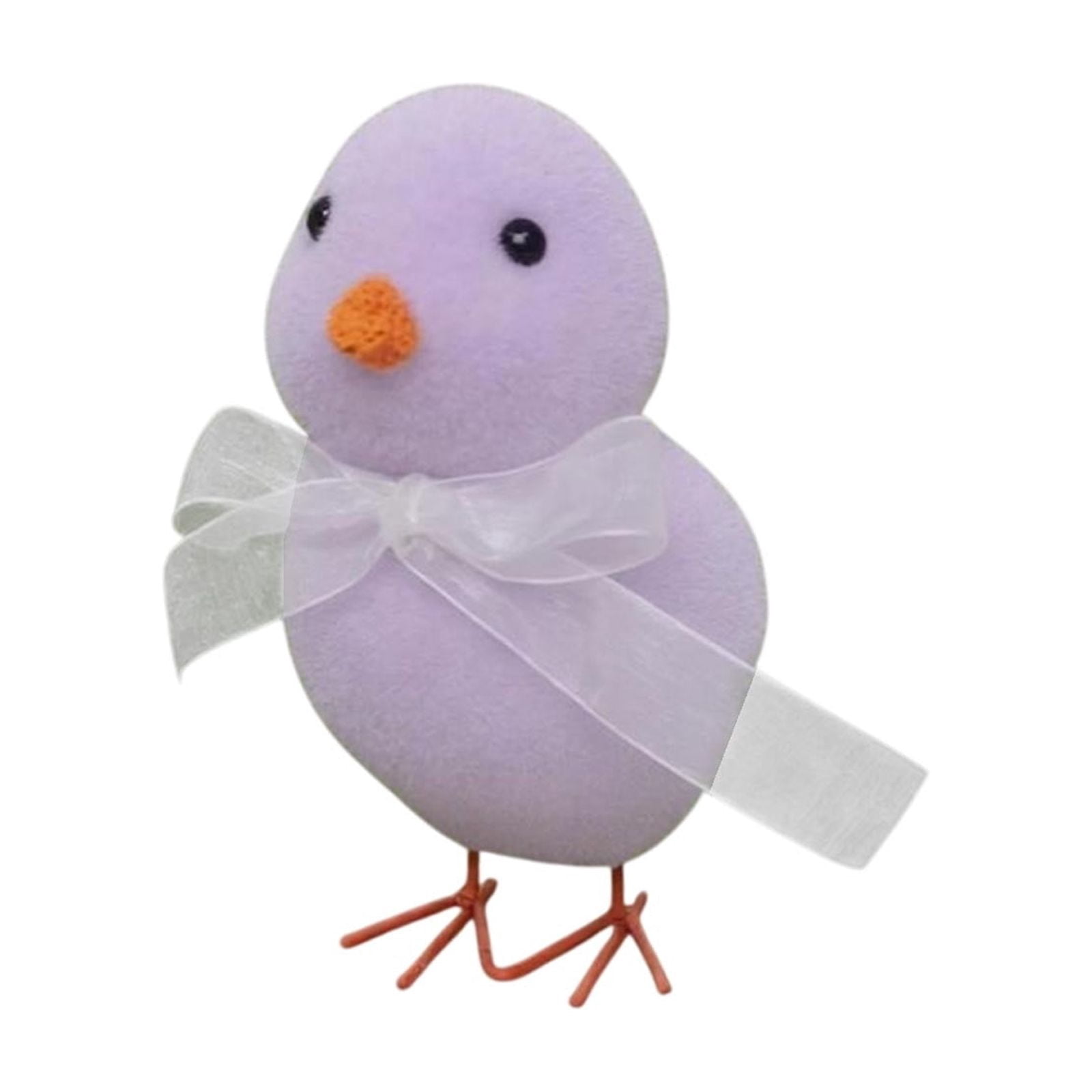 Purple Easter Foam Chick Decoration With Simulation Feather Design ...