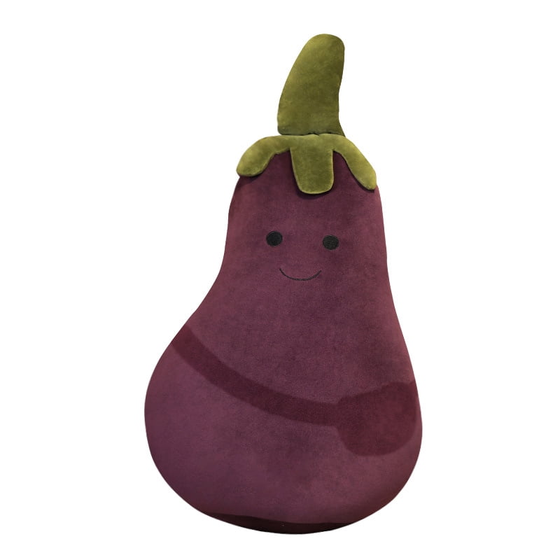 Purple Eggplant Plush Toy Potato Pillow Loofah Stuffed Toy Three ...