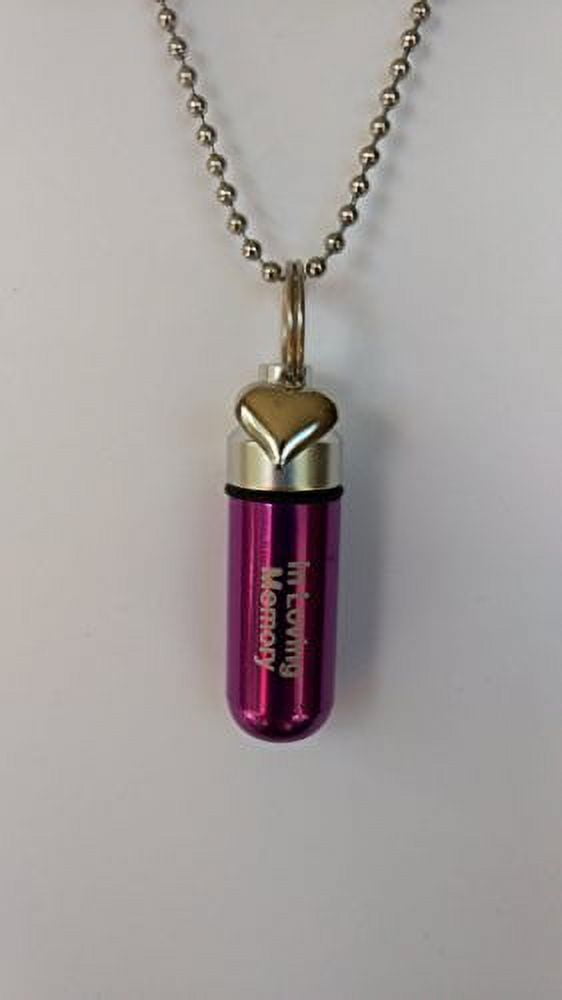 Purple Engraved Two-Tone Cremation Urn In Loving Memory with Heart ...