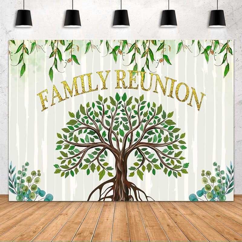 Purple Family Reunion Background for Family Reunion Decorations ...