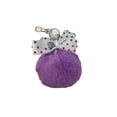 Purple Faux Fur Pom Keychain - Walmart.com