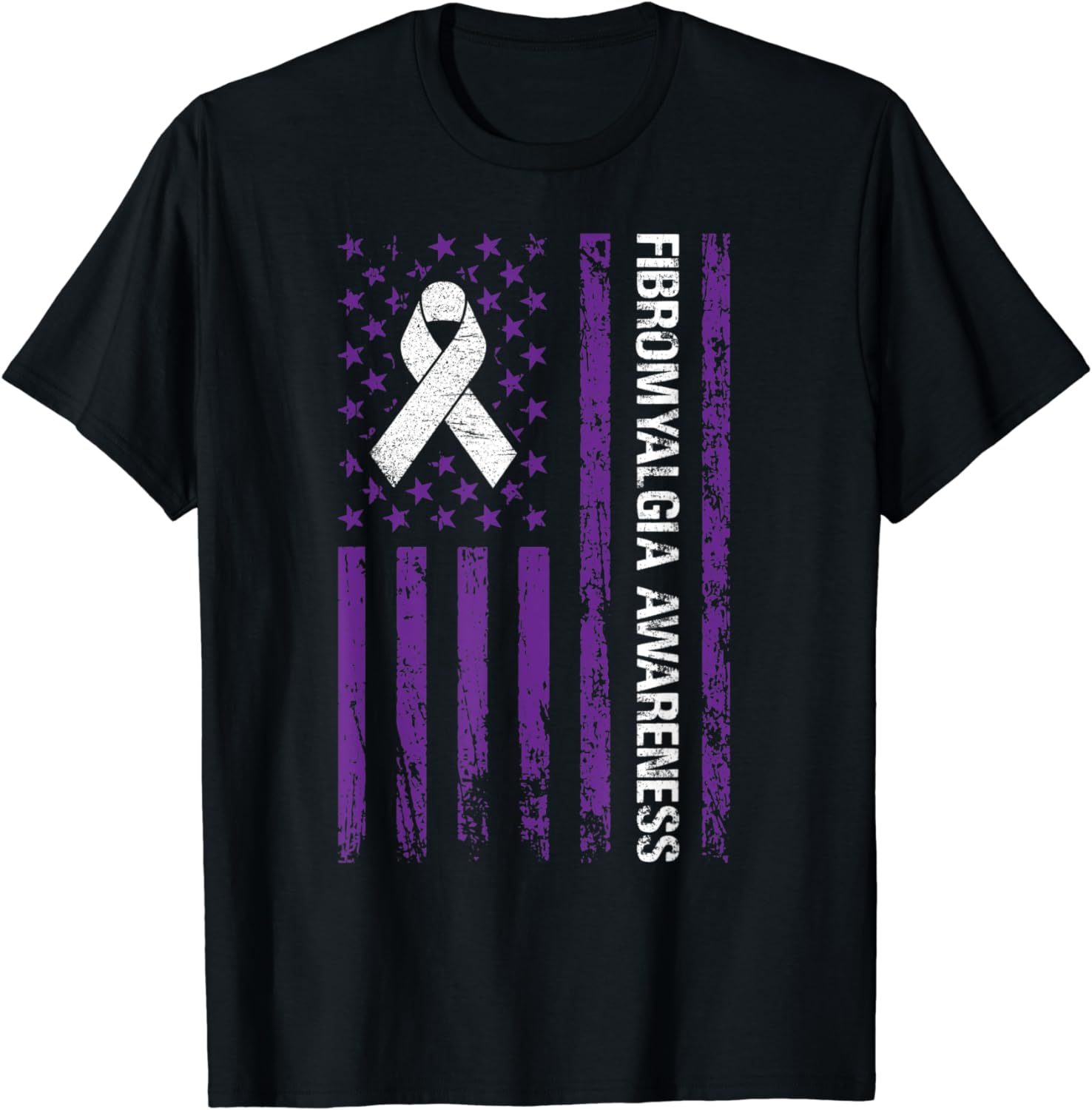 Purple Fibromyalgia Awareness Fibro Warrior Cystic Fibrosis T-Shirt - Walmart.com