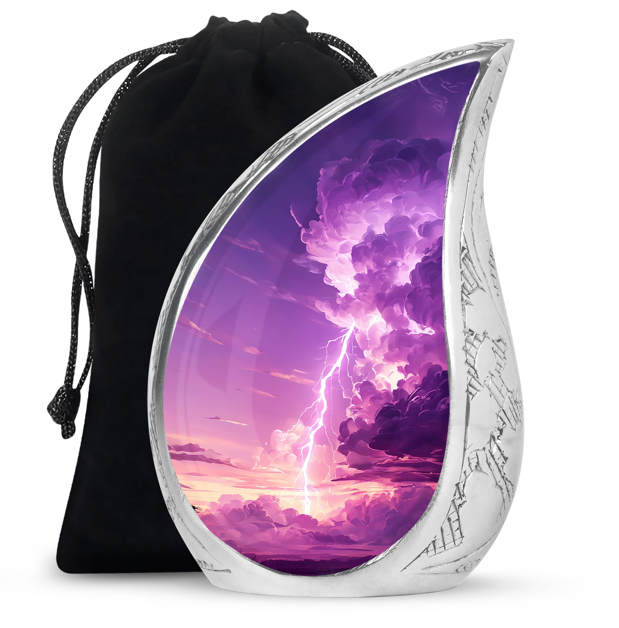 Purple Flash Urns For Human Ashes Adult Mom - Cremation Urn For Ashes ...