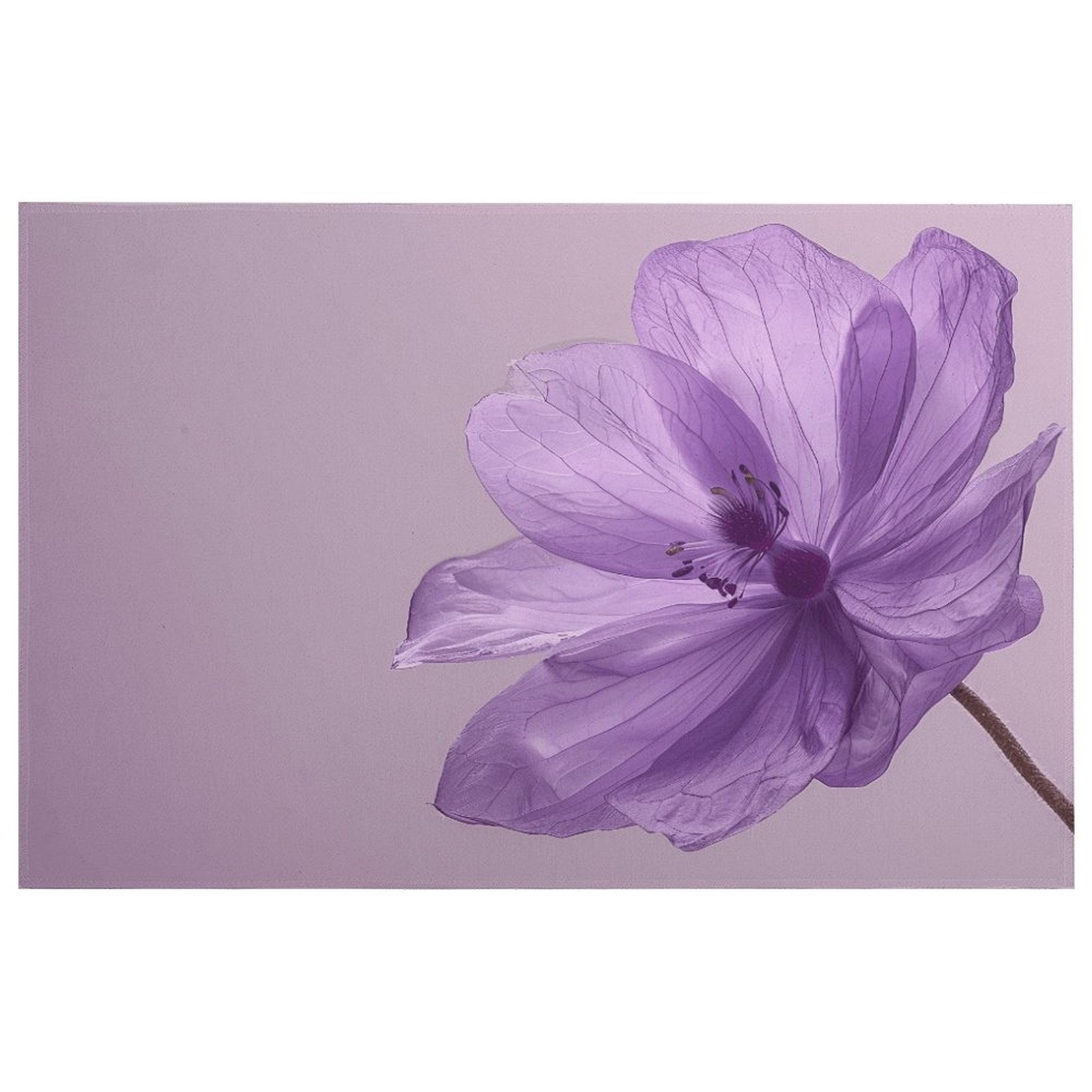 Purple Floral Adult Home Decor Bedroom Living Room Crystal Velvet ...