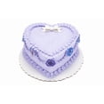 Purple Floral Heart Cake - Walmart.com