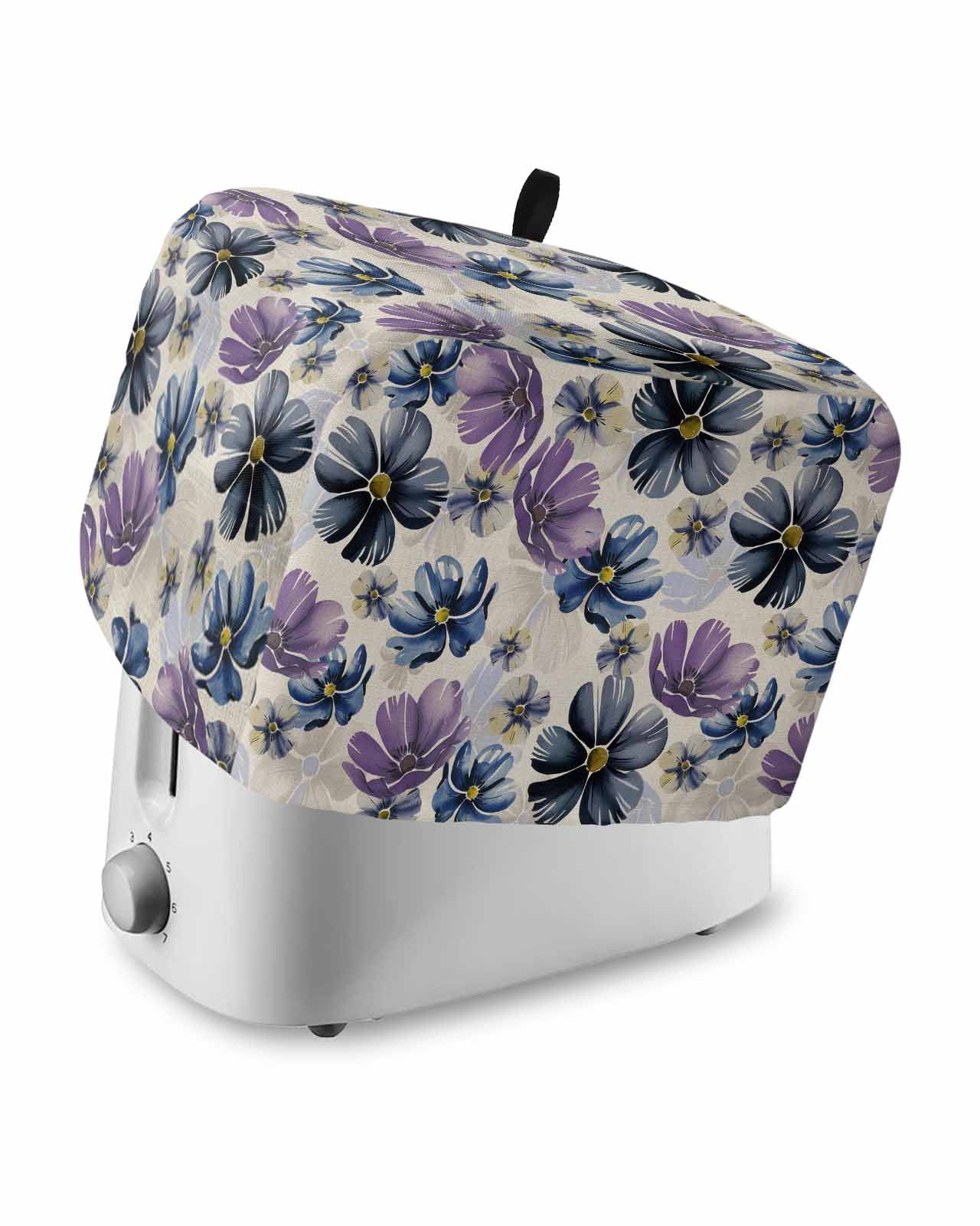 Purple Floral Small Toaster Cover 2 Slice, Kitchen Appliance Covers ...