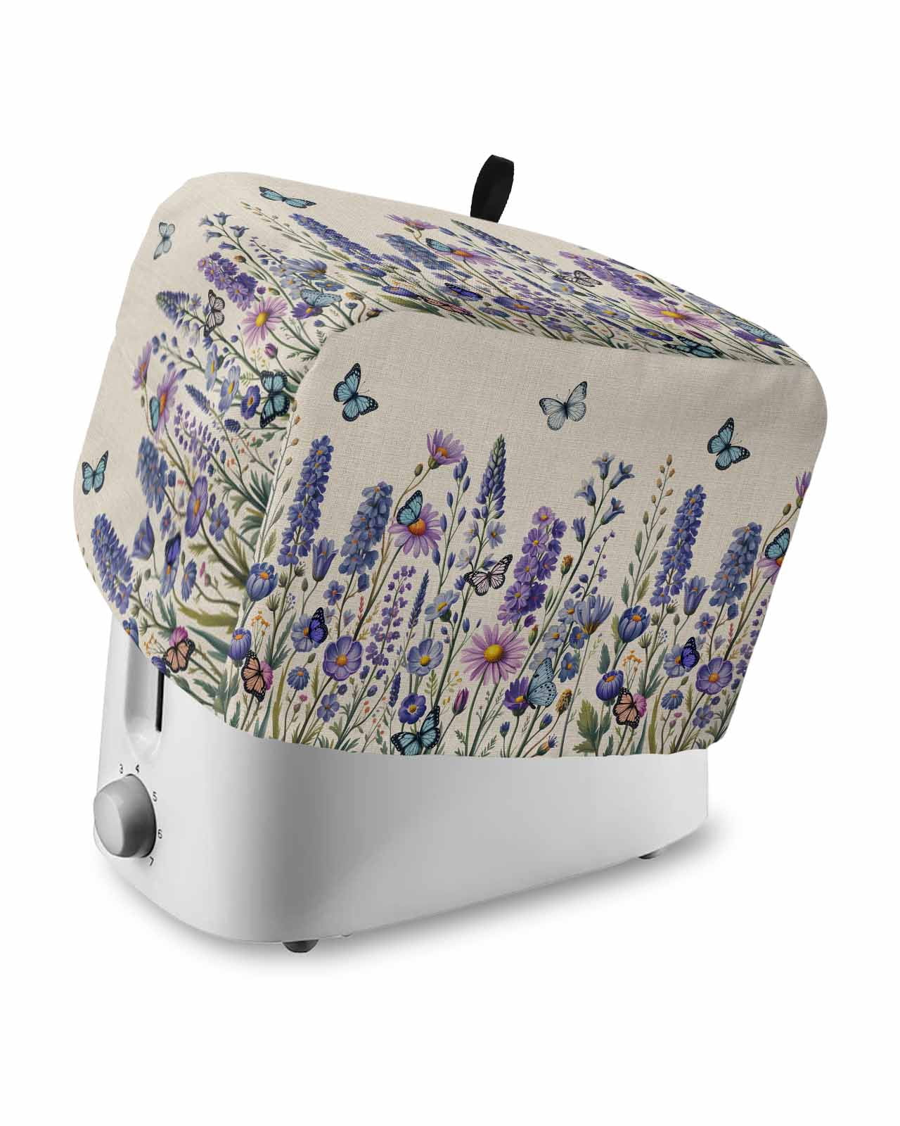 Purple Floral Small Toaster Cover 2 Slice, Kitchen Appliance Covers ...