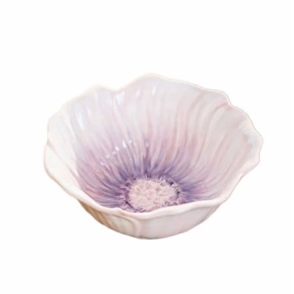 Purple Floral Underglaze Ceramic Tableware Set - Elegant Bowl and Plate ...