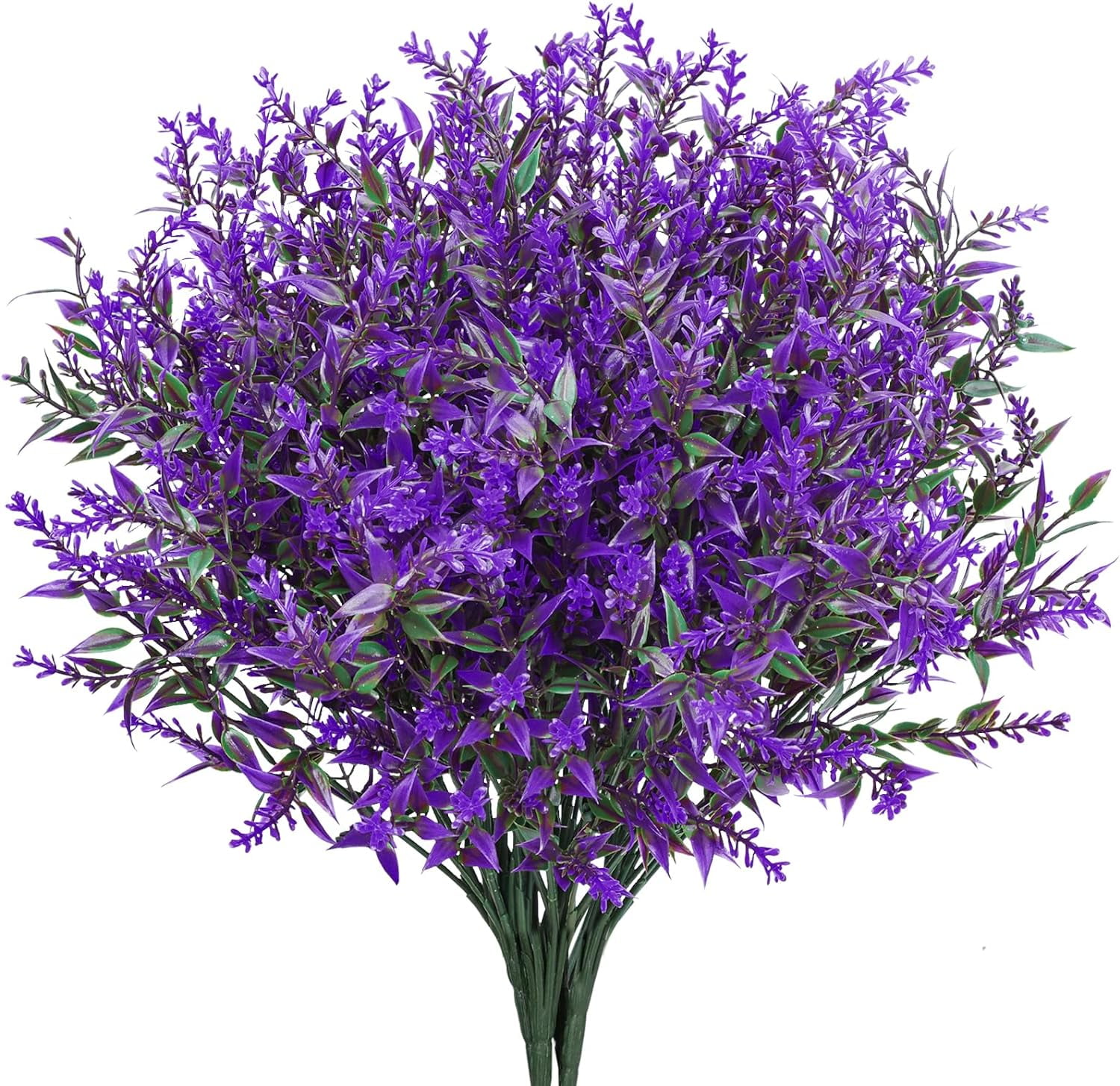 Purple Flowers Artificial Lavender Flowers Outdoors UV Resistant Fake ...