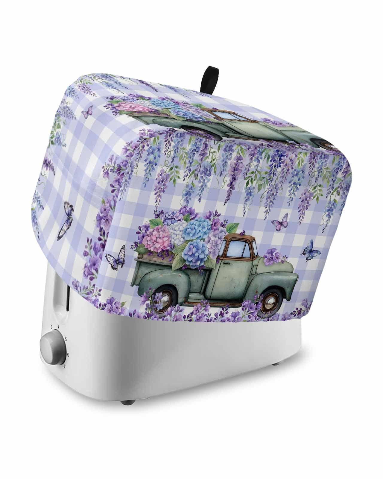 Purple Flowers Small Toaster Cover 2 Slice, Kitchen Appliance Covers ...