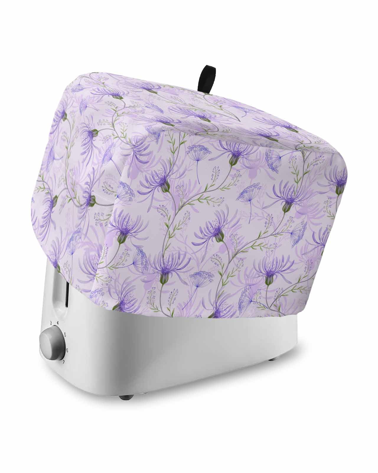 Purple Flowers Toaster Cover 2 Slice, Small Kitchen Appliance Covers ...