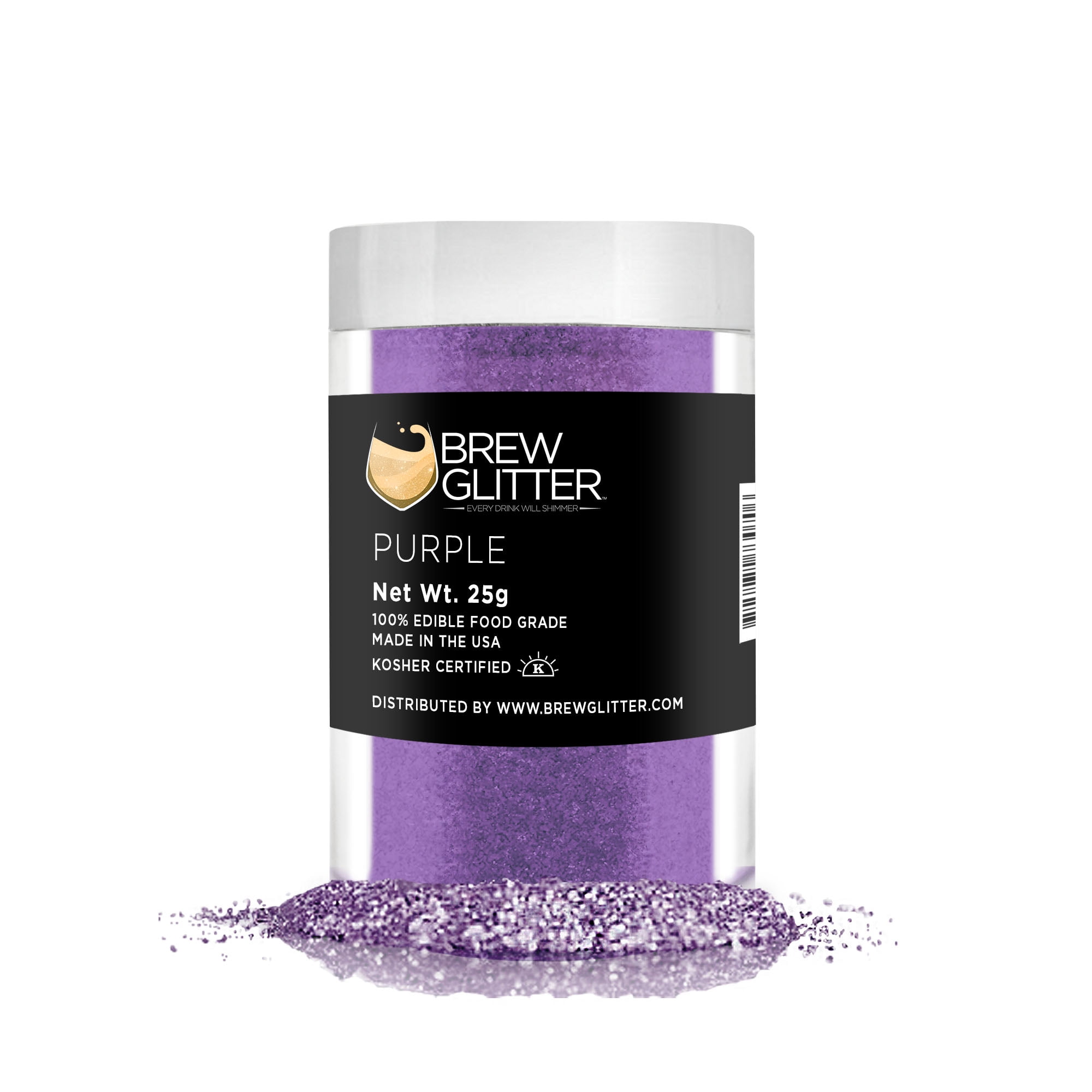 Purple Brew Glitter Jars (25 grams) Edible Drink Glitter for Beer ...