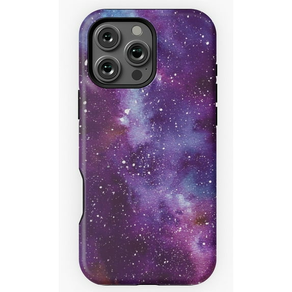 Purple Galaxy Nebula Phone Case for iPhone 16 15 14 13 12 11 Pro Max ...