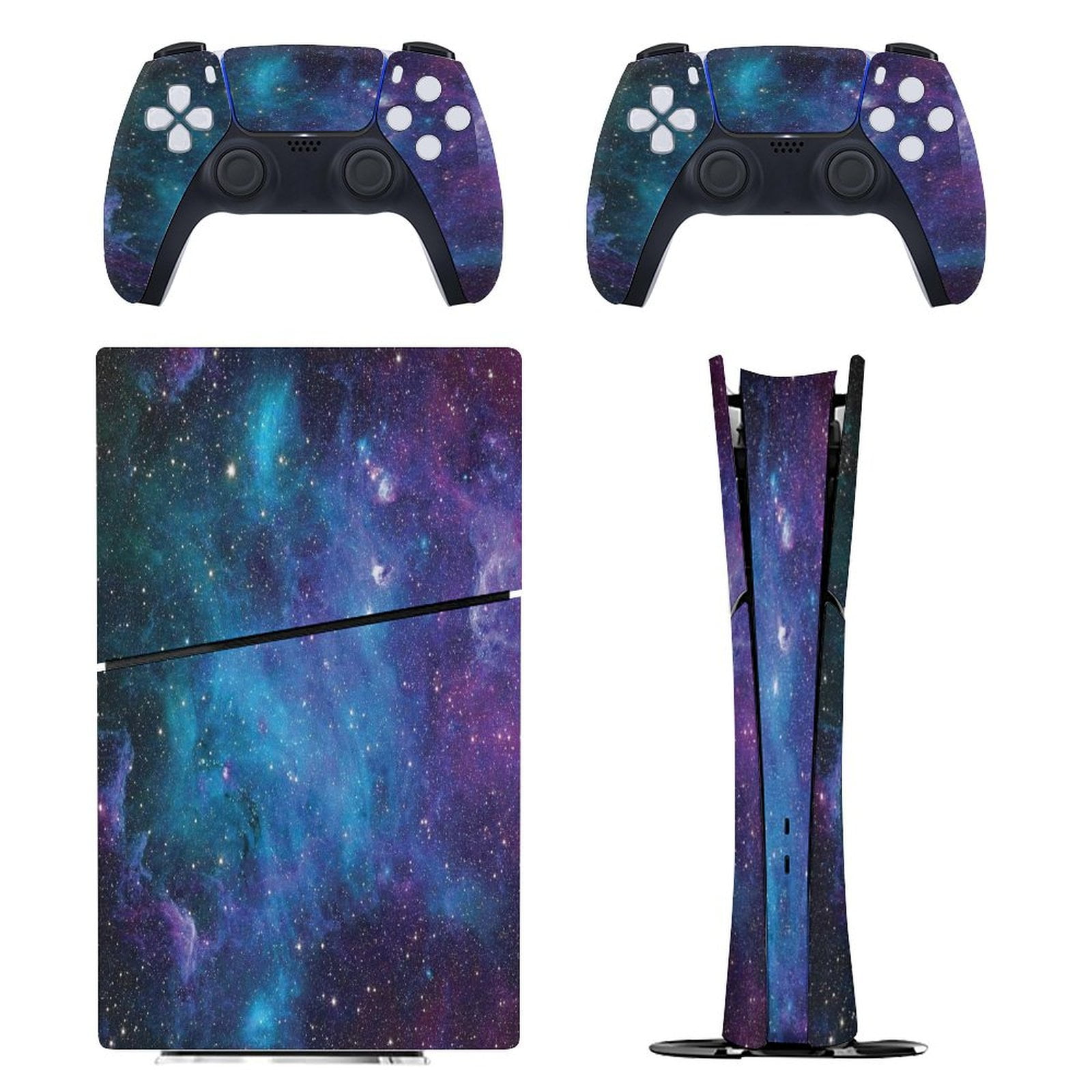 Purple Galaxy PS5/PS5 Pro/PS5 Slim Digital Disc Skin Sticker For ...