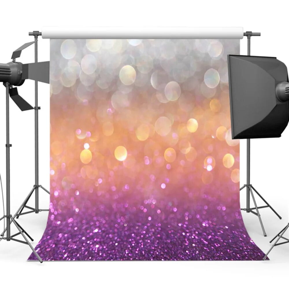 Purple Glitter Photography Backdrop Seamless Bokeh Sparkly Background ...