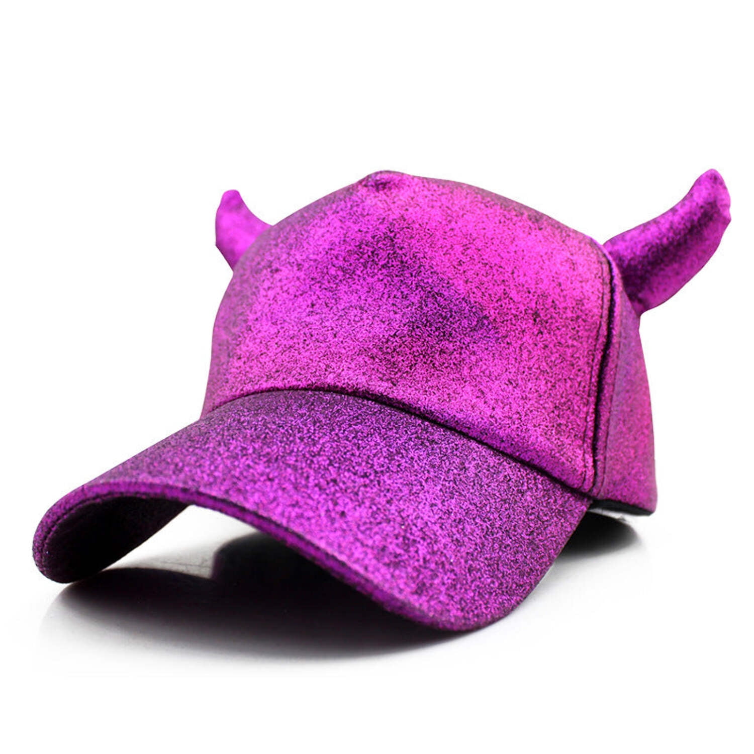 Purple Glittery Devils Horn Cap - Walmart.com